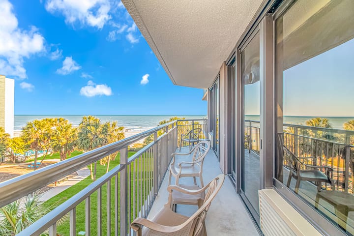 Oceanview 1br End Unit | Heated Pools + Pets