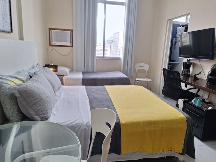 Loft Com Vista Livre Em Copacabana, Perto Do Mar - Ipanema