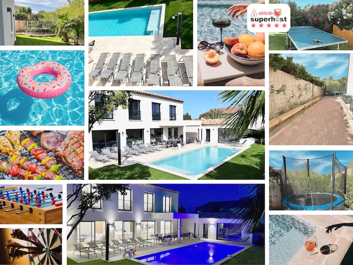 Villa Moderne, Clim, Piscine, Au Calme, 5 Min Mer - Saint-Raphaël