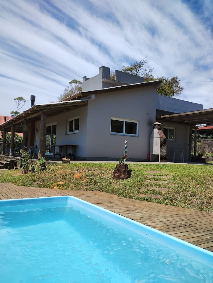 Chalé Bela Vista, Piscina, Lareira E Vista Pro Mar - Torres