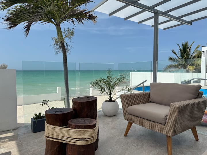 Beachfront Luxury Villa At Chelem, Mexico. Enjoy! - Yucatan, Mexico