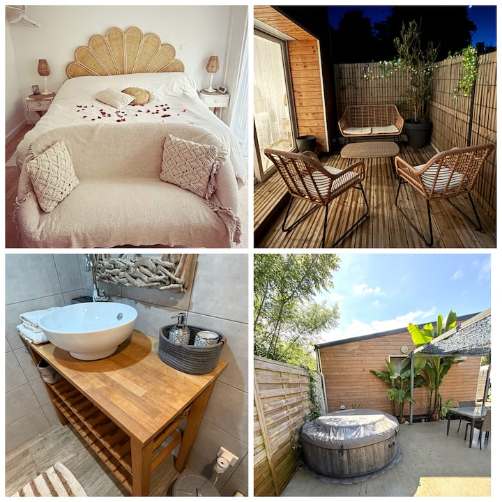 Magnifique Cottage Cosy Spa Privé & Terrasse, Mer - Paimbœuf