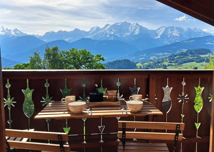 Calme & Cosy Vue Exceptionnelle Sur Le Mont Blanc - Cordon