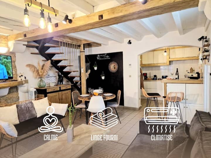 Maison Richelieu - Climatisé - Bien Située - Aude