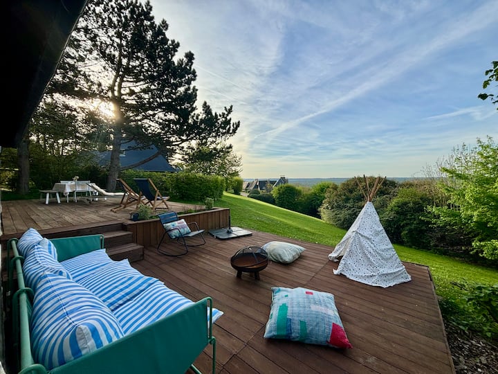 Villa Des Aubépines,  Hauteurs De Deauville. - Villers-sur-Mer