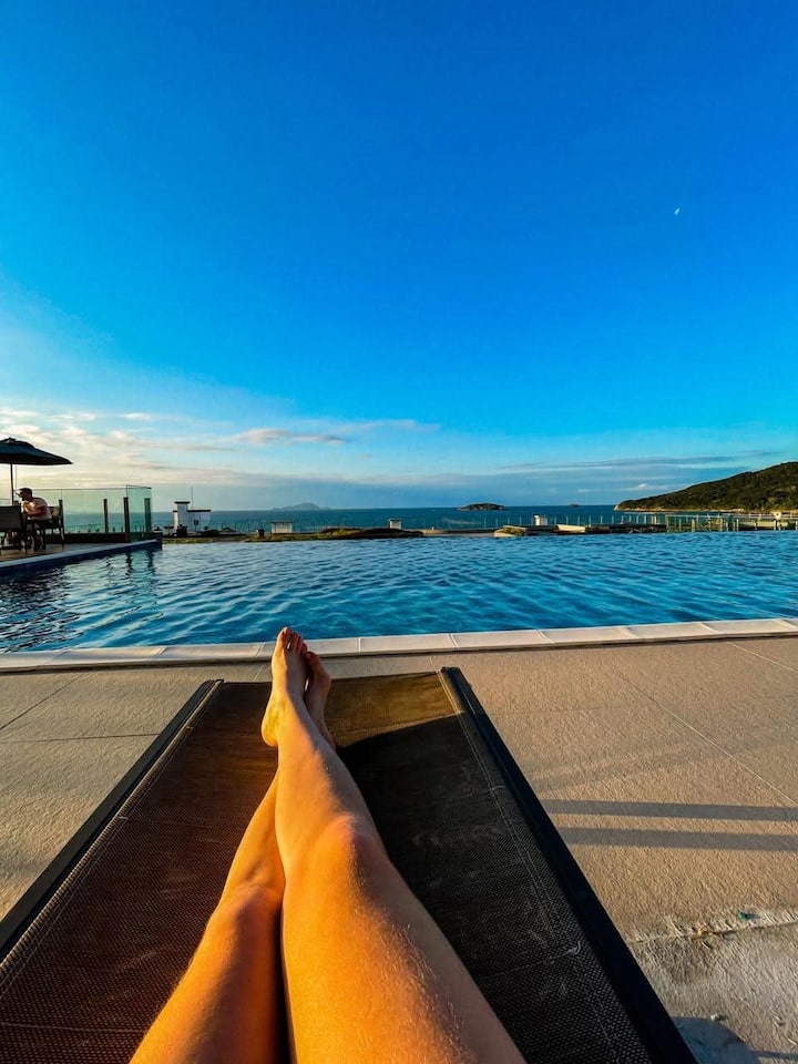 Piscina, Vista Incrível, Mirante Home Club. - Florianópolis