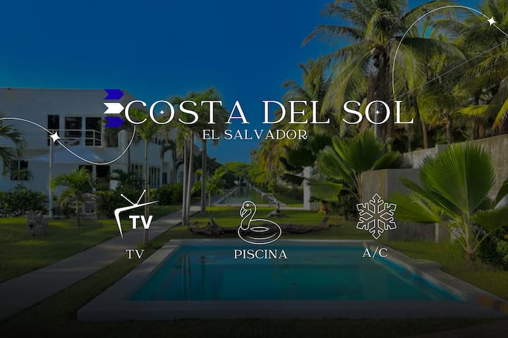 Apt #Costadelsol, Sea Front +Ac+pool At Elsalvador - El Salvador