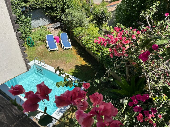 Chambre Privée Sur Jardin Dans Villa Au Calme - Cannes