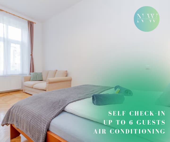 2 Br Bartók Boulevard Apartment W Ac By Nw - Budapest