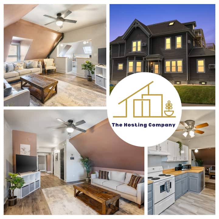 Historic Brady St Loft | Ac | Sleeps 10 | Arcade - Paradise Landing, Milwaukee