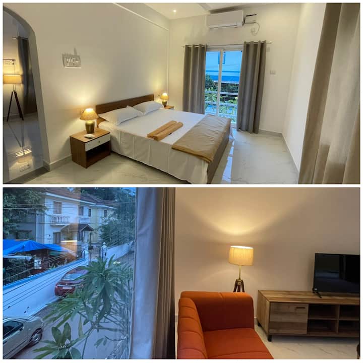 C3(beach/kitchen/inverter/wi-fi/parking)stawil Apt - Goa