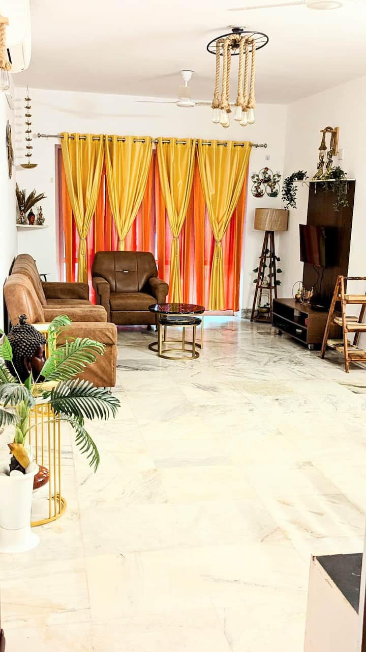 3 Bhk Boho House For Your Relaxation - Mangaluru