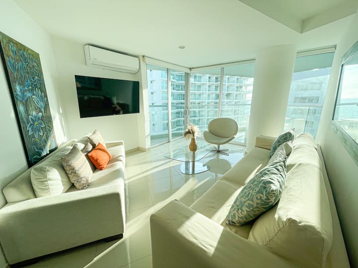 Relaxing Beachfront At Morros Portovento - Cartagena