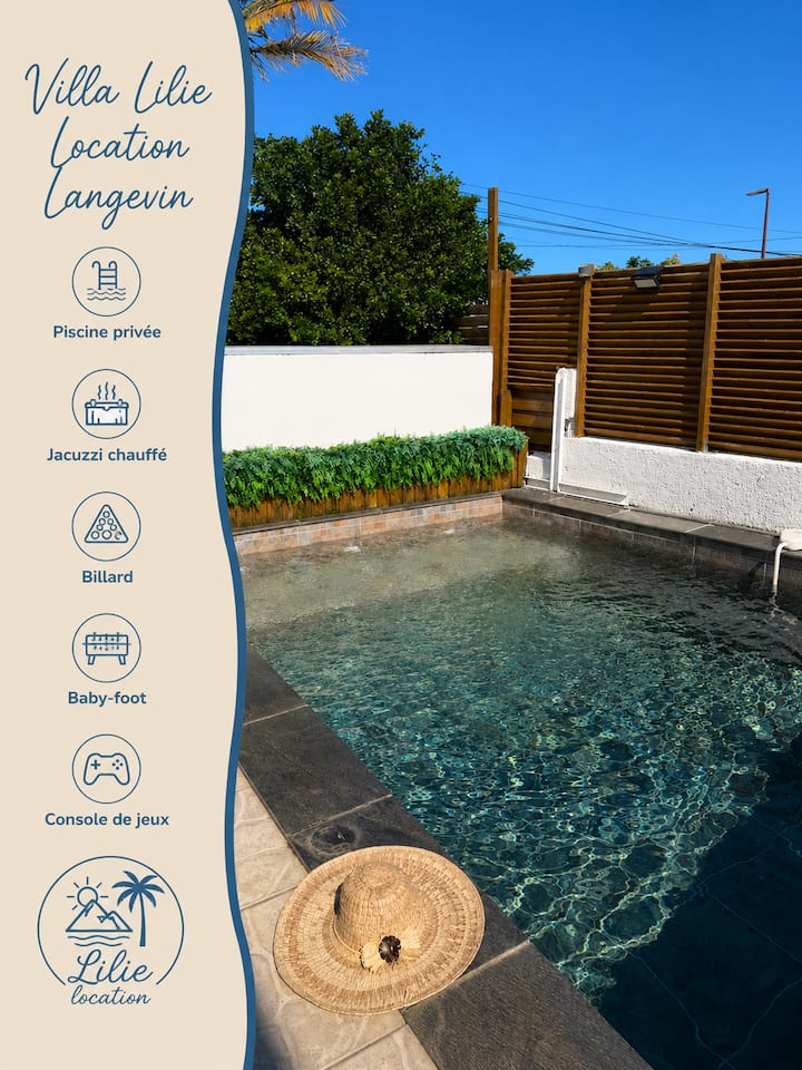Lilie Location Rivière Langevin Piscine Jaccuzzi - Saint Joseph
