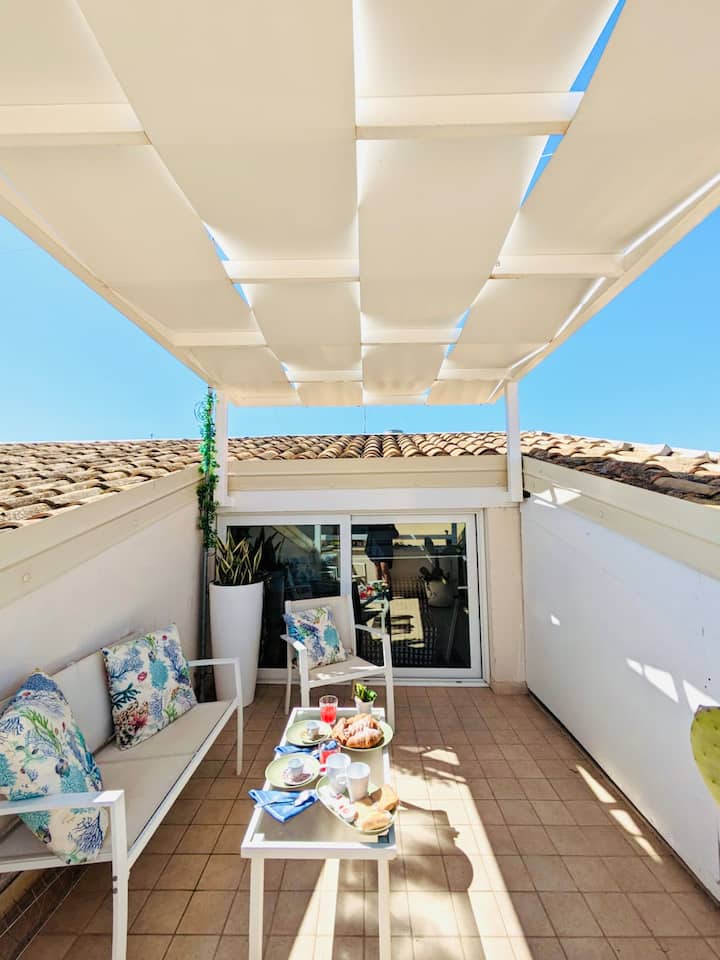 La Maison Blanche, Terrasse Sur La Mer - Pozzallo