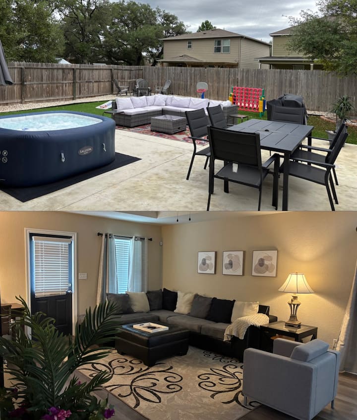 Cozy Family Getaway Hot Tub/near Seaworld/sixflags - Helotes, TX