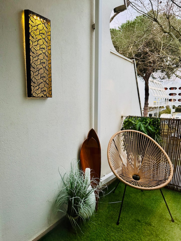 Studio Cosy, Quartier Détente, Terrasse, Clim - La Grande-Motte