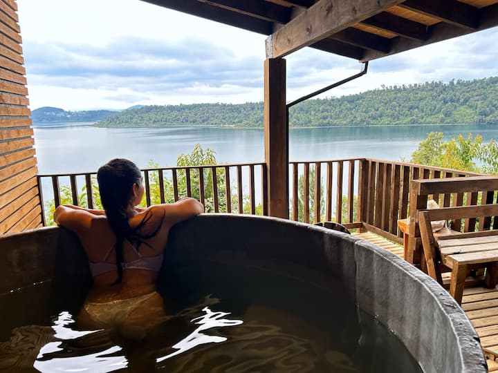 Cabaña Con Hermosa Vista Y Tinaja Climatizada - Los Ríos