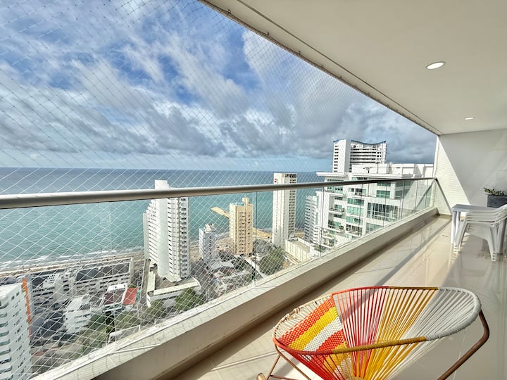 Vista Al Mar Piso 24 | Piscina Infinita + Rooftop - Cartagena
