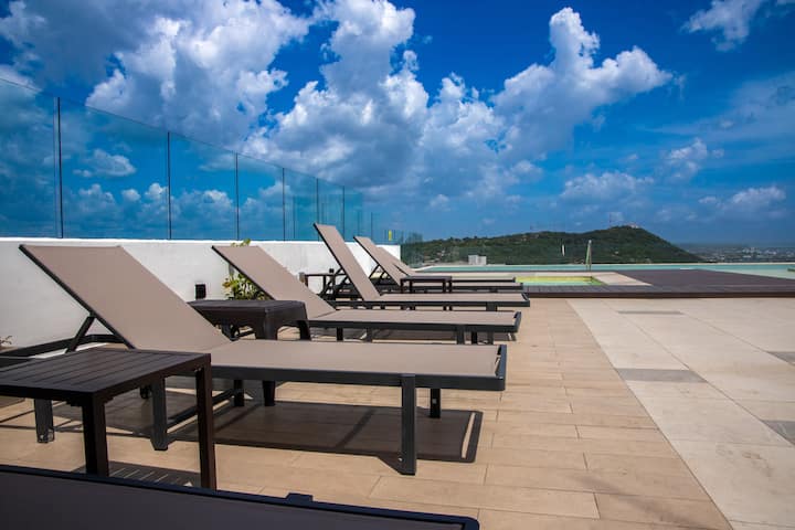 Apartamento Con Vista Al Mar Cerca Al Centro P24 - Cartagena