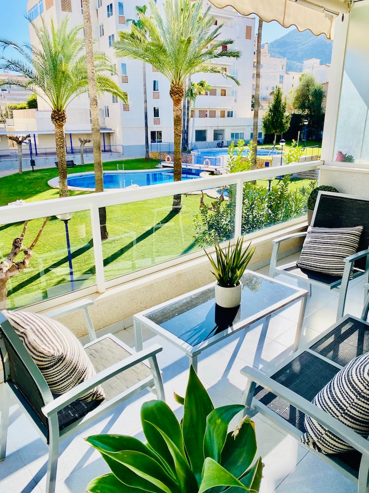 Terraza Con Vistas A La Piscina, ¡Ven A Disfrutar! - El Albir