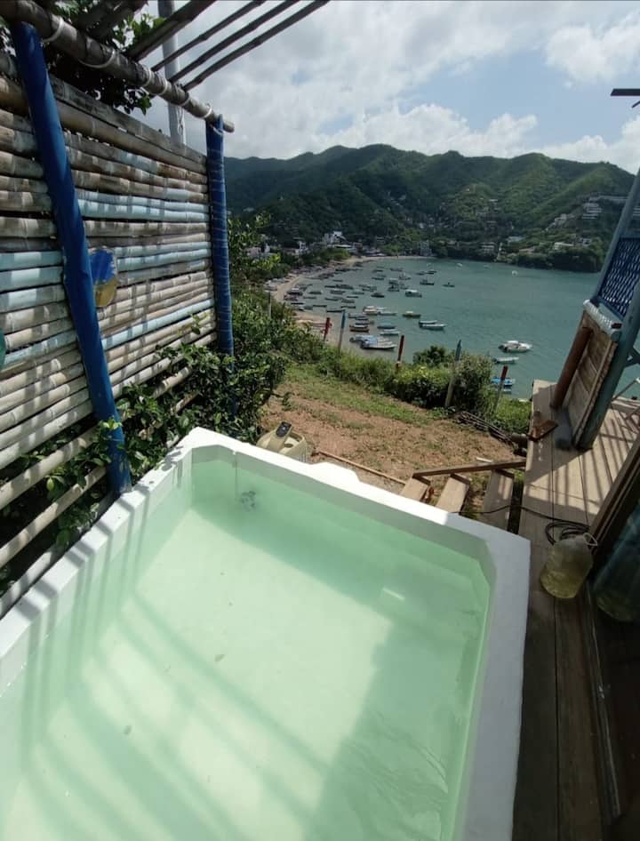 Glamping Montagne Hébergement Avec Vue Sur La Mer - Taganga