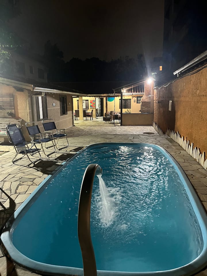 Casa P/família  Plana Piscina Churras Ar Wf Segura - Ubatuba