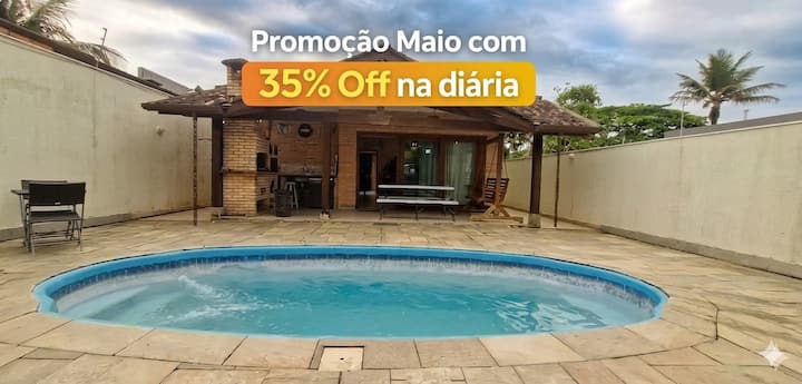 Casa Charmosa Em Boraceia A 100m Da Praia! - Bertioga