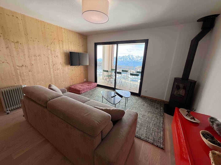 T4 Splendide 81m2,vue Montagnes,parking,wifi,6pers - Valberg