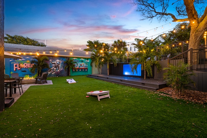 The #1 Airbnb - 12 Beds With Ship Container Pool - Cocoa Beach, FL