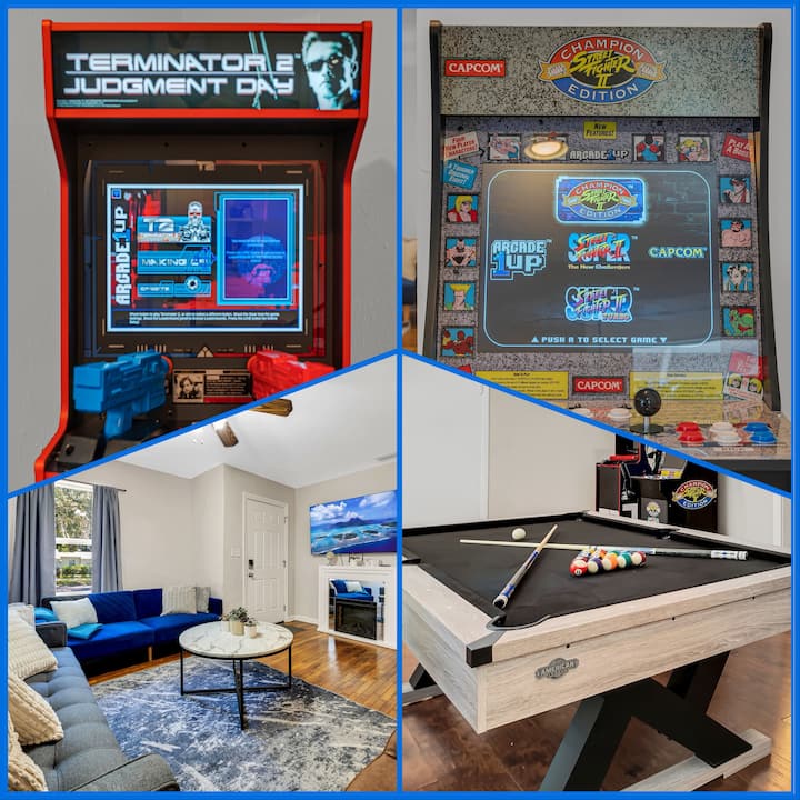 Central Downtown | Arcade Room | Spacious Comfort - Gainesville, FL