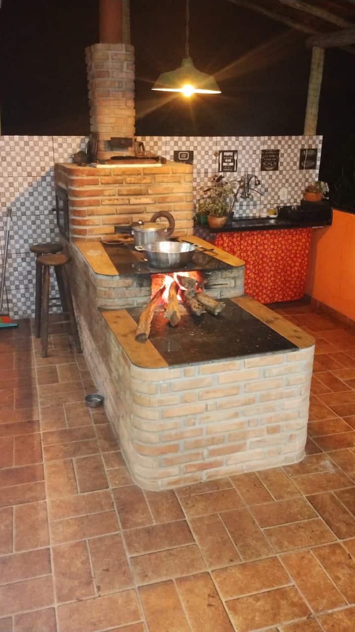 Casa Sítio Completo: Piscina, Sauna, Fogão á Lenha - Esmeraldas