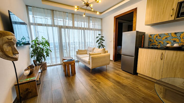 Cosy Appart De 1 Ch/salon, Vue Sur La Lagune - Abidjan