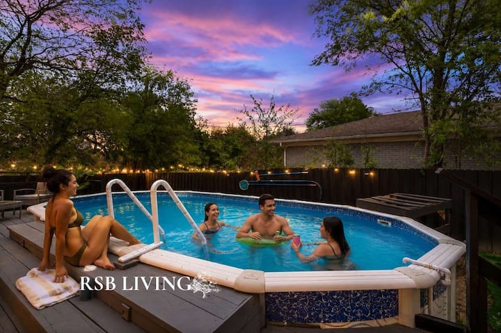 Maison Panoramique 4 Chambres/3 Salles De Bain Avec Piscine, Gril, Sauna Et Jacuzzi - Dallas, TX