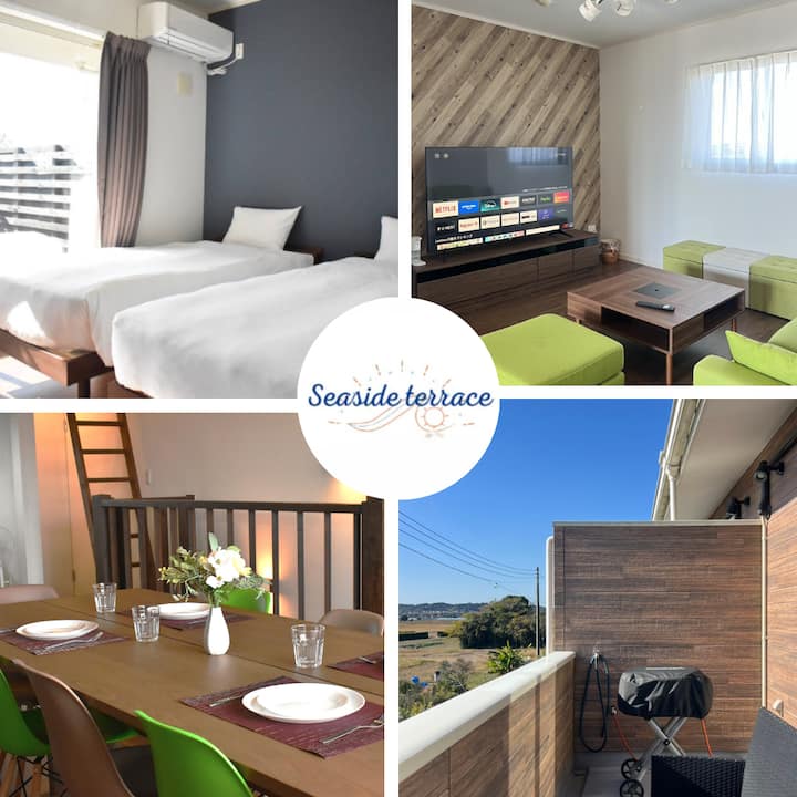 【シーサイド２】一宮海岸すぐ！わんちゃんOk・bbq＆星空が楽しめるプライベートヴィラ - Chiba