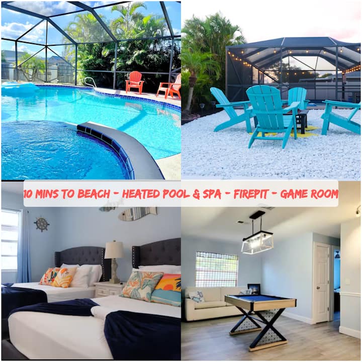 Near Usssa#10mins To Beach#heated Pool & Hot Tub - Melbourne Beach, FL