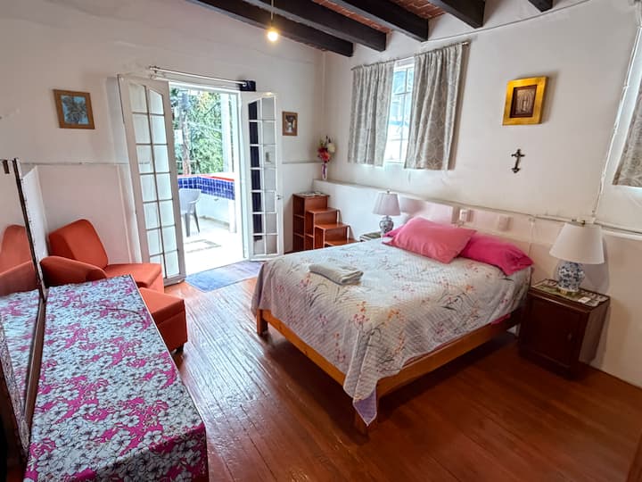 Charming And Historic Apartment With Balcony - メキシコシティ