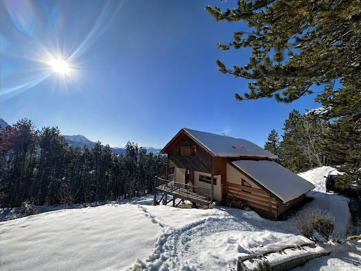 Chalet Alpin Tout Confort Plein Sud Proche Station - Ancelle