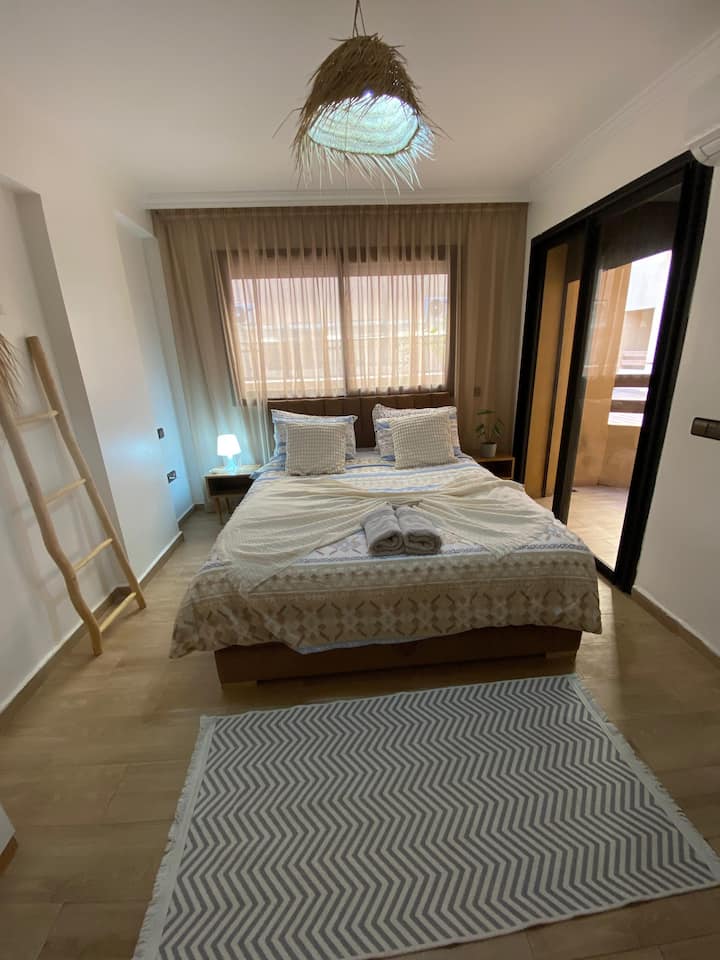 Appartement 1 Face La Gare Train Gueliz Marrakech - Marrakech