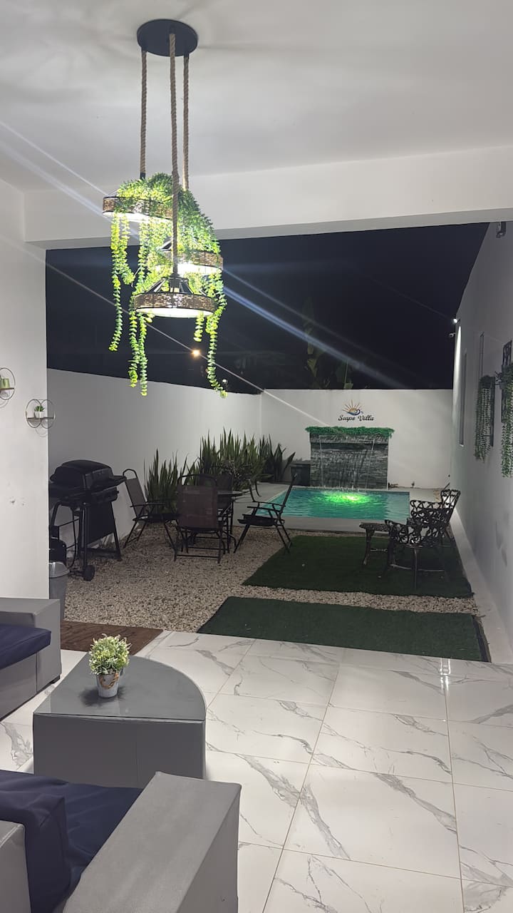 Scape Villa/great Location/pool/ Waterfall/ Bbq - Puerto Plata