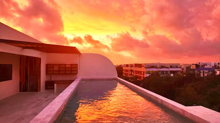 Modern 1br Apartment & Pool In Aldea Zama Premium - Tulum