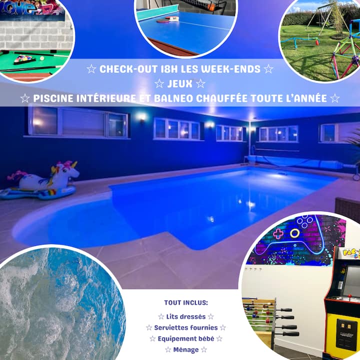 Villa Piscine Intérieure, Jeux-deauville/honfleur - France