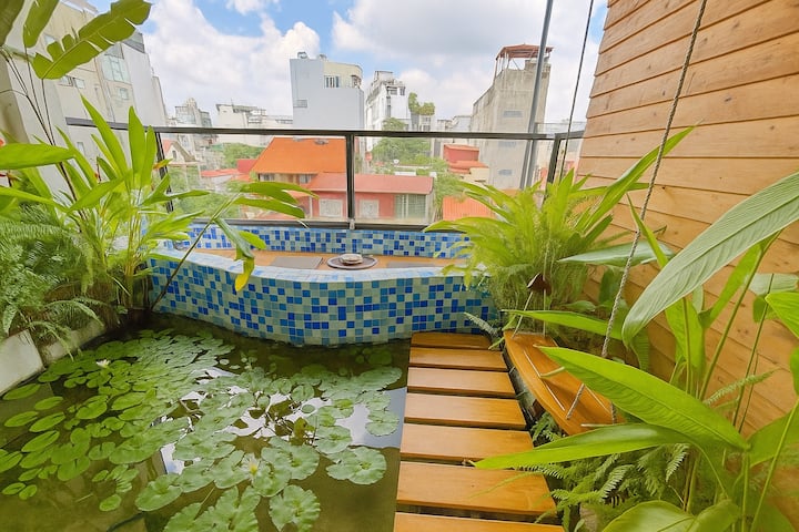 Swing&chill Balcony – Lotus Oasis - Local View - Vietnam
