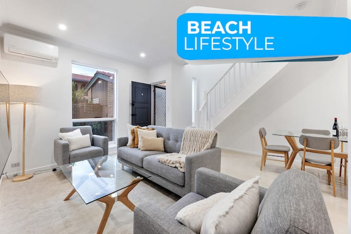 Beach+backyard | Jetty Rd Carport Bbq Wifi Airport - Adelaida