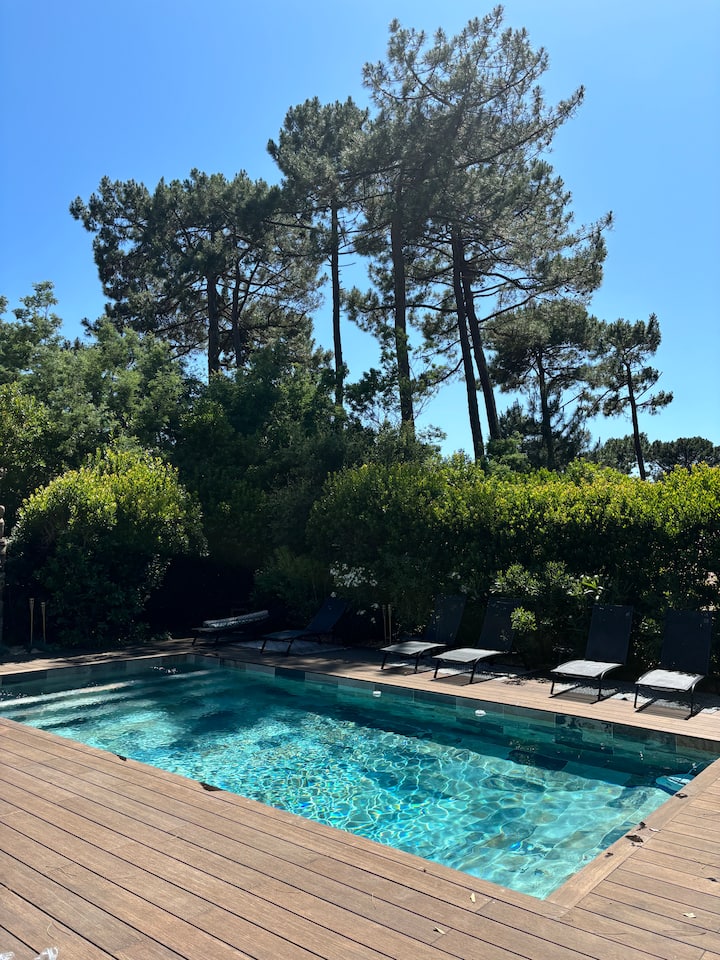Villa à L’abri Des Regards Au Canon, Avec Piscine - Cap Ferret
