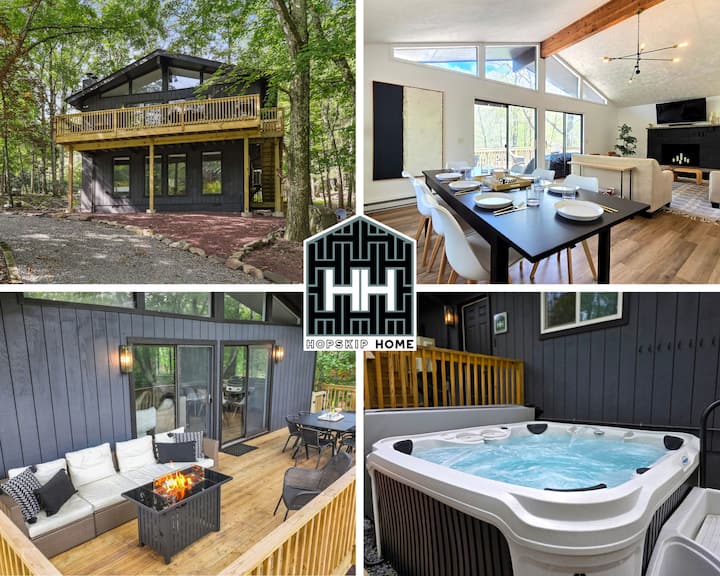Luxury Chalet | Hot Tub | Firepits | By Waterparks - East Stroudsburg