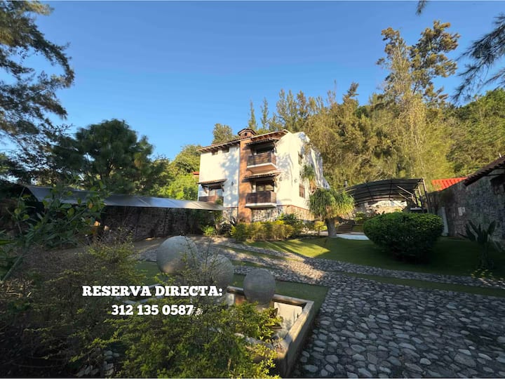 Cabaña + Dos Tepees, Terraza, Alberca Climatizada - Colima