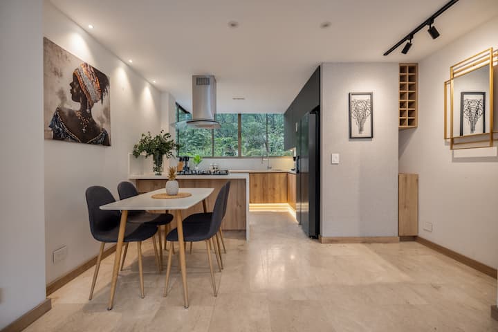 Stylish 2br W/ Office & Terrace | Provenza - 메데인