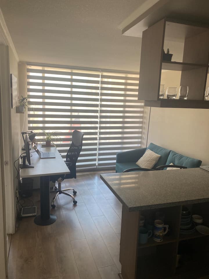 Cómodo Apartamento Con Vista A La Ciudad - Santiago