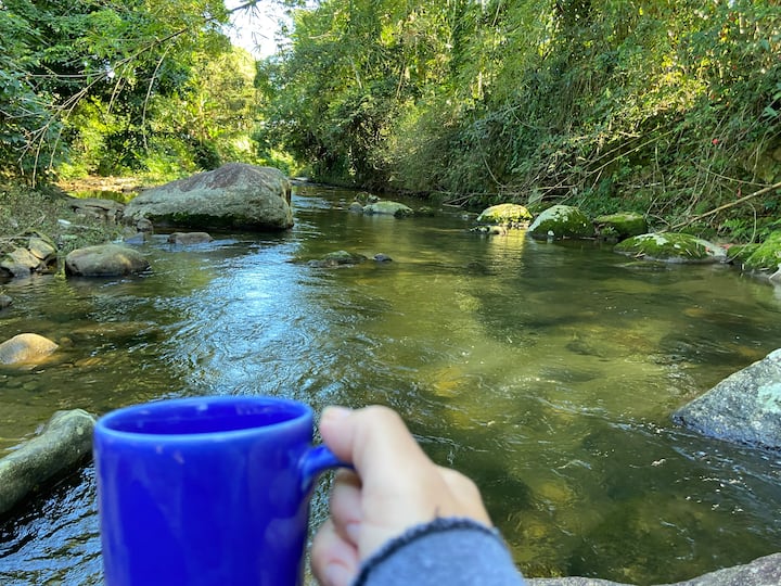 Chalé De Frente Para Cachoeira E Pertinho De Tudo - Ilhabela